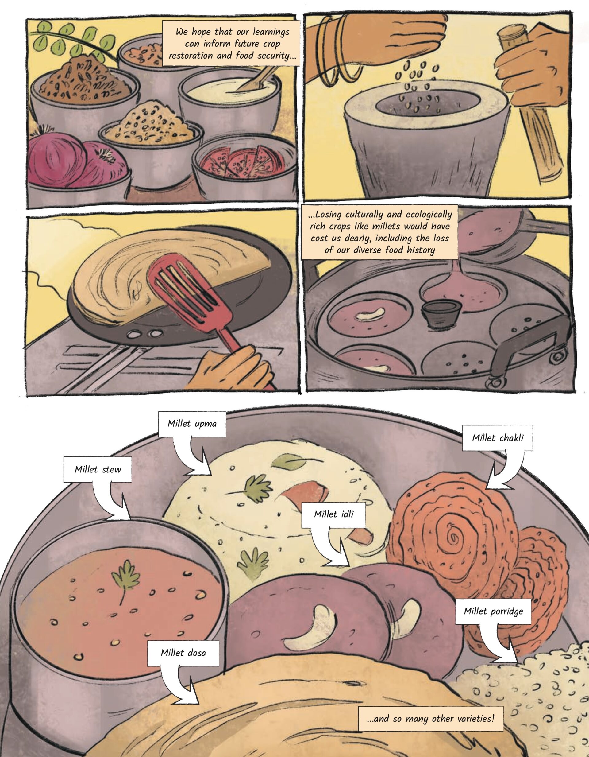Reimagining the Future of Food, Comic-style – Millet Revival Project